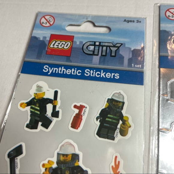 Lego | Other | Vintage Lego Stickers Firefighter Stickers Legos ...